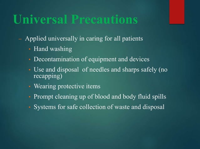 Universal Safety Precautions for safety.ppt