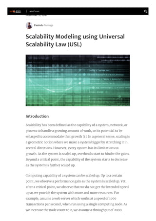 Universal Scalability Law (USL) | PDF