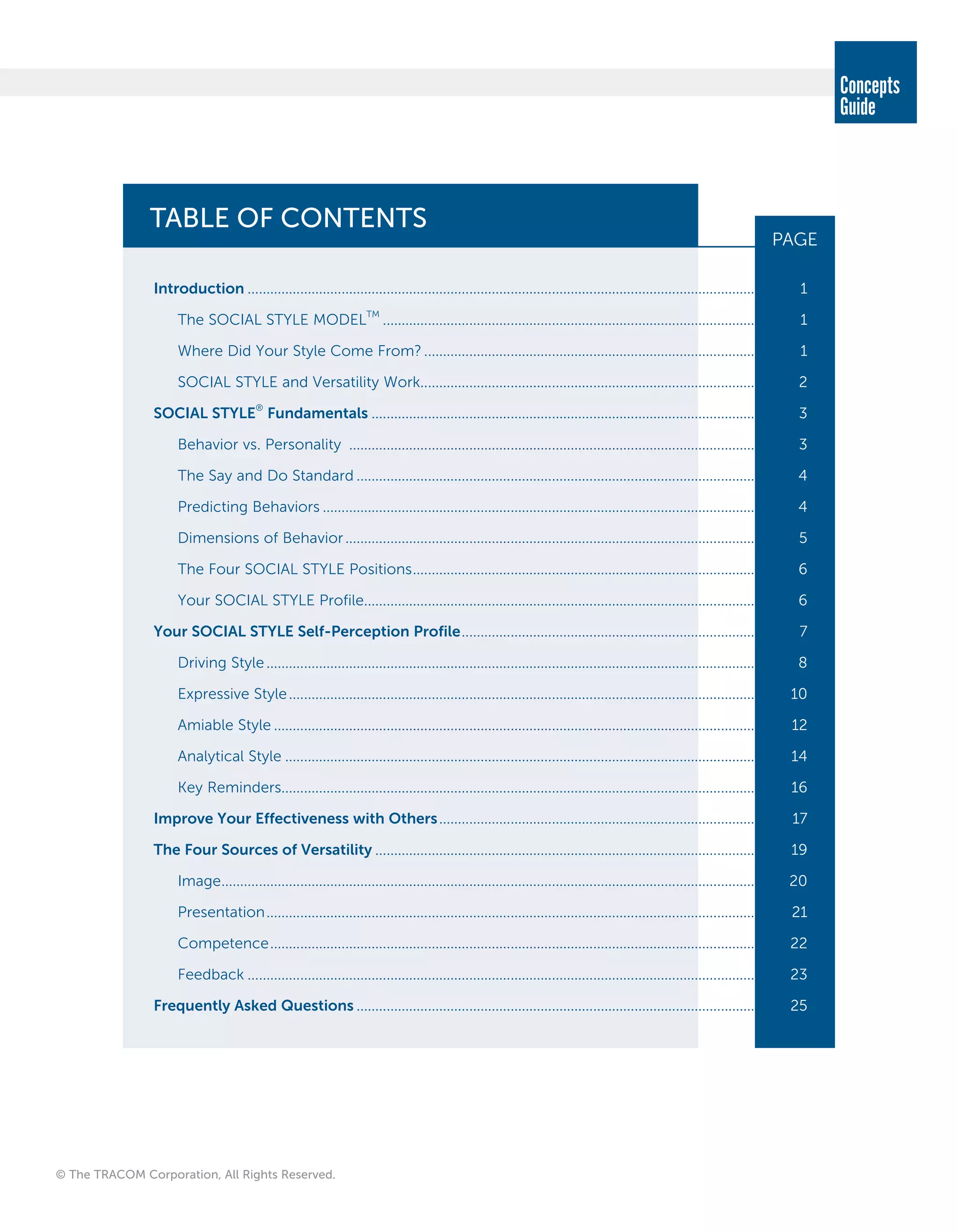 Universal self perception social style & versatility profile | PDF