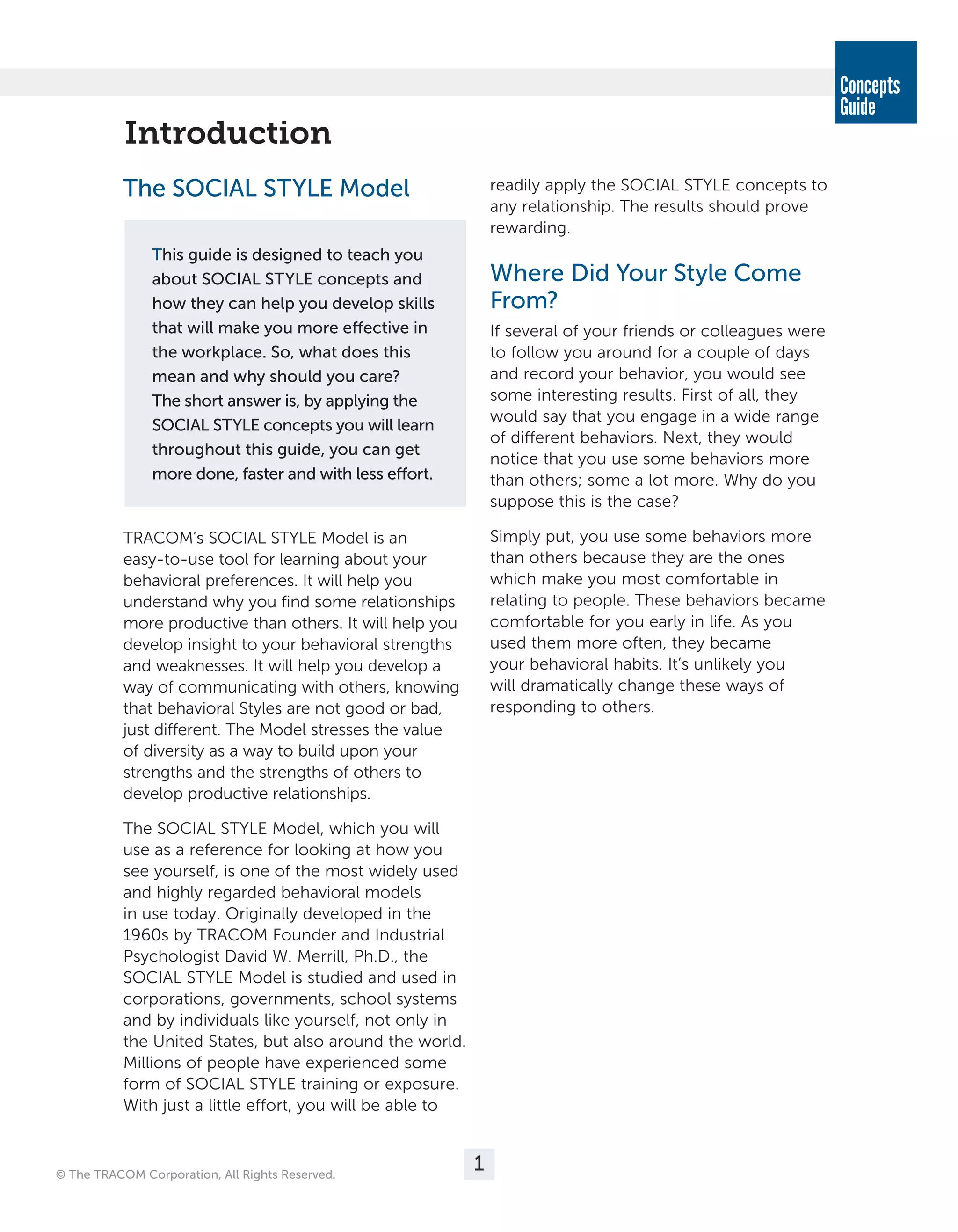 Universal self perception social style & versatility profile | PDF