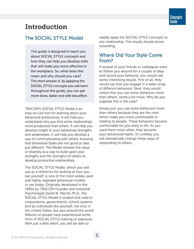 Universal self perception social style & versatility profile | PDF