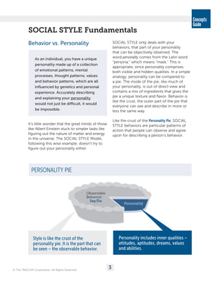 Universal self perception social style & versatility profile | PDF