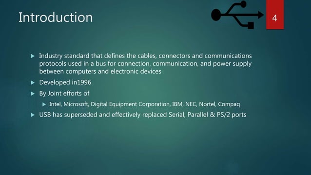 Universal serial bus | PPTX | Computer Networking | Computing