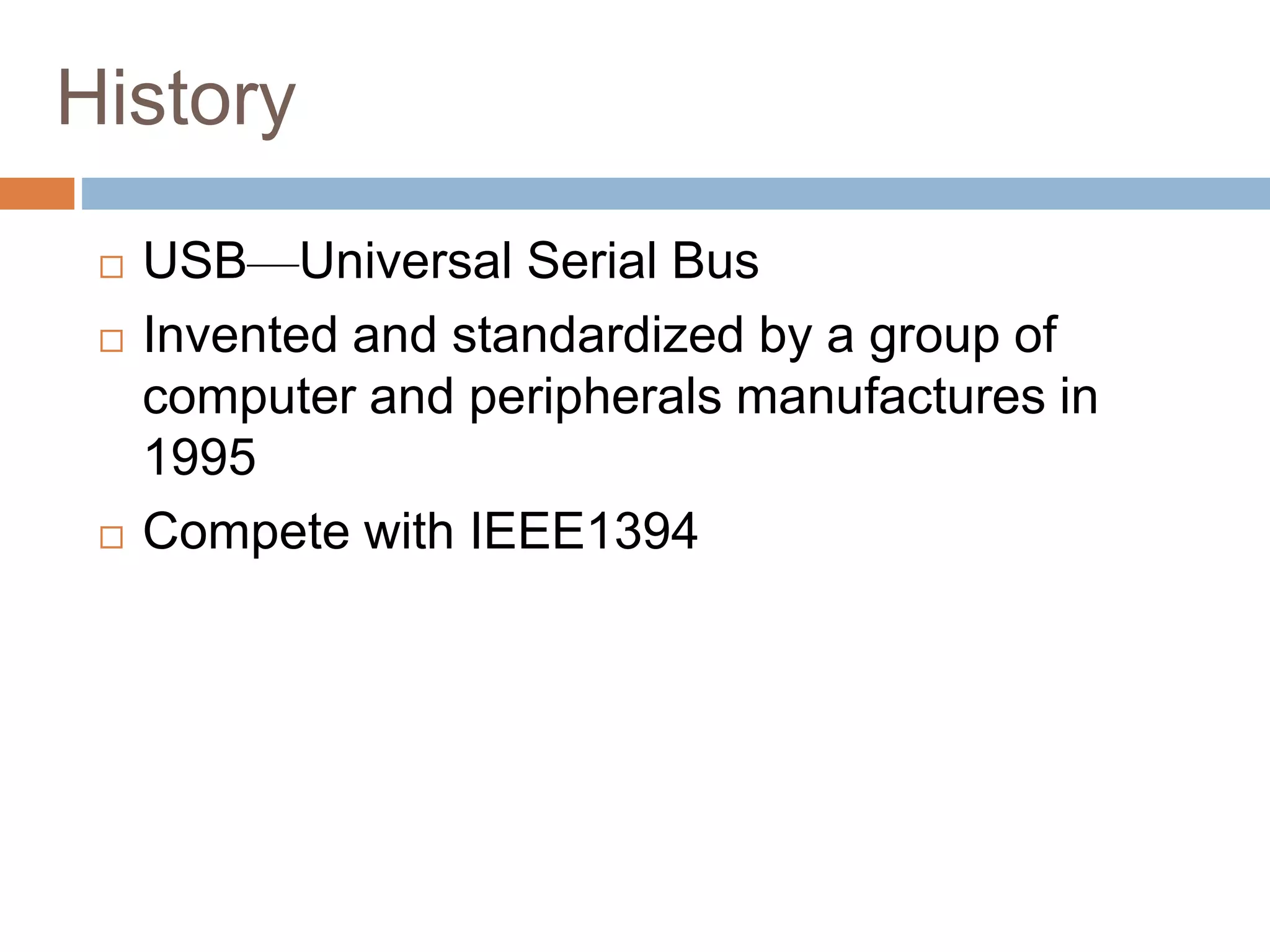 Universal Serial Bus Usb Ppt