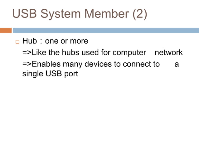 Universal Serial Bus (USB) | PPTX