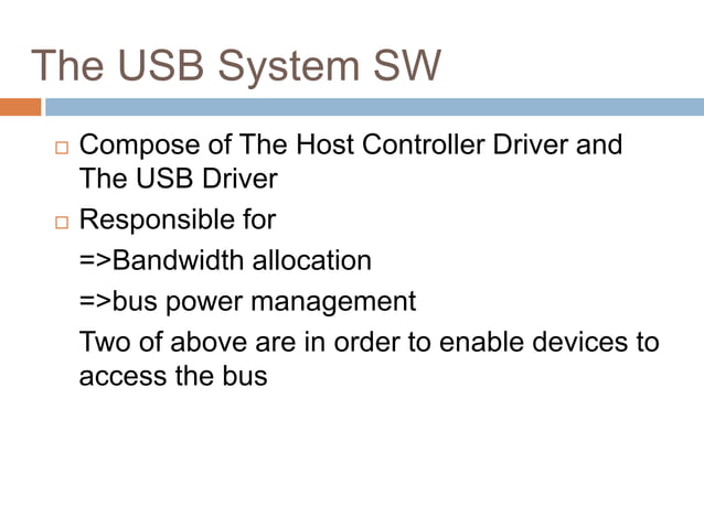 Universal Serial Bus Usb Ppt