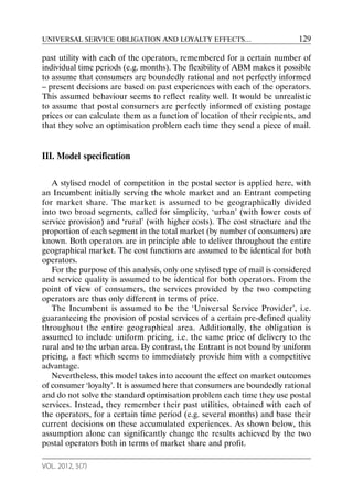 Universal service obligation and loyalty effects | PDF
