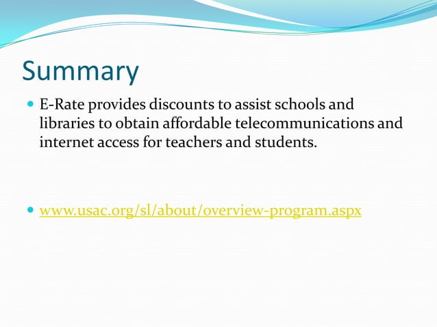Universal service program for schools & libraries ppt | PPT