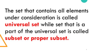 UNIVERSAL SET AND SUBSET MATHEMATICS 7.pptx
