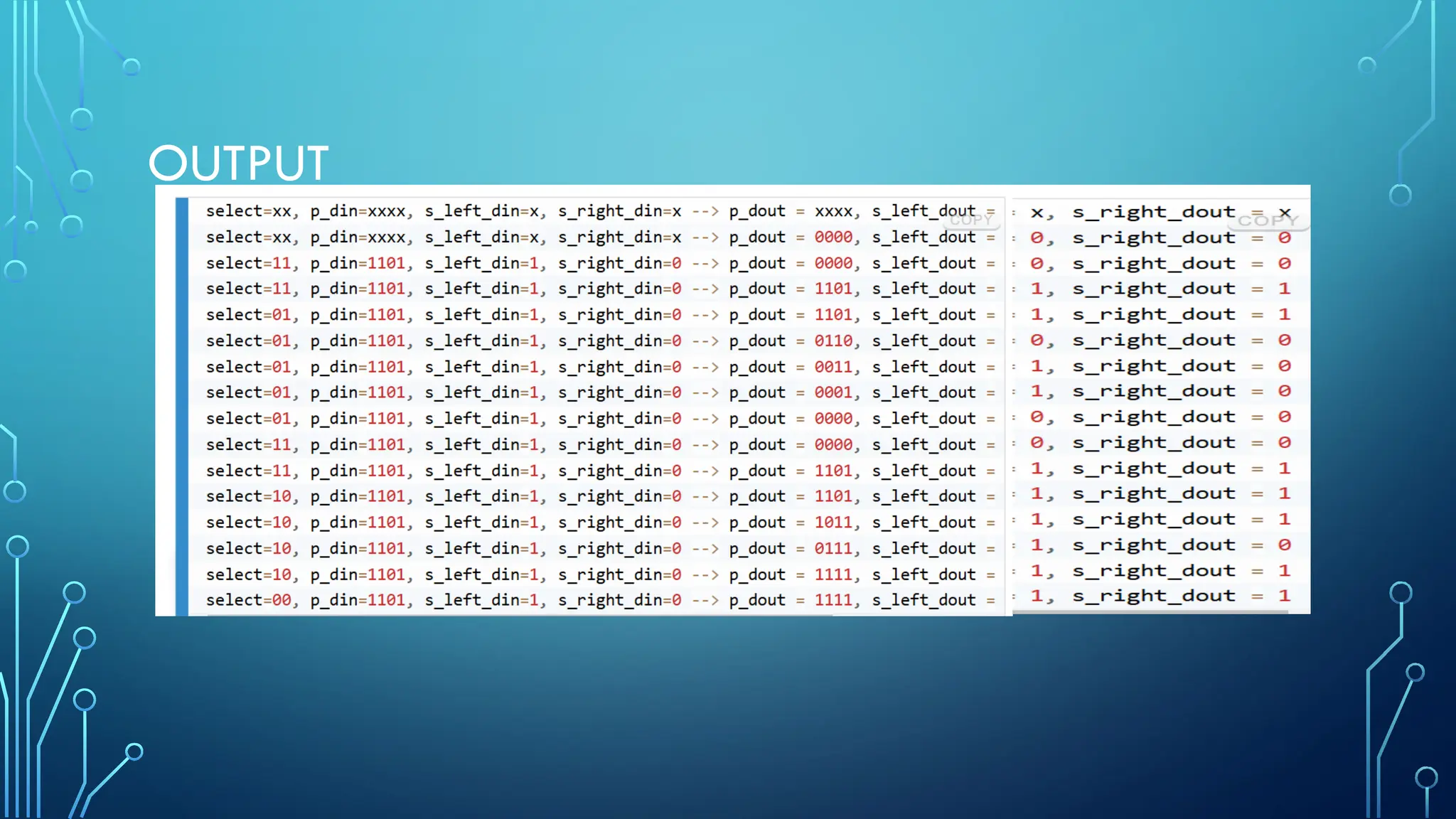 Universal shift register using verilog.p | PPT