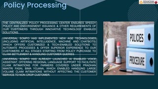 universal sompo a detailed overview of the insurance firm | PPTX