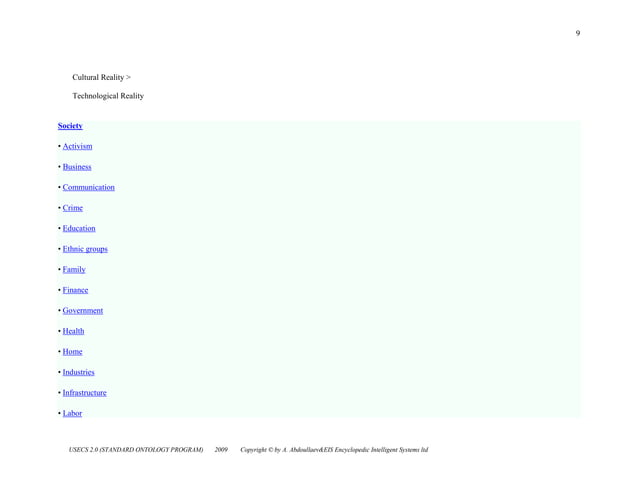 Universal standard entity classification system USECS | PPT