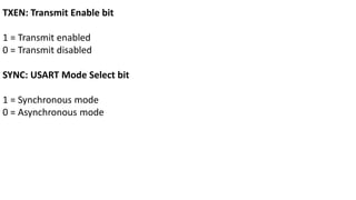 Universal synchronous asynchronous receiver transmitter(usart) and AtoD ...