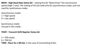 Universal synchronous asynchronous receiver transmitter(usart) and AtoD ...