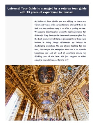 Universal tour guide tours | PDF | Travel