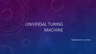Universal Turing Machine.pptx | Computing | Technology & Computing