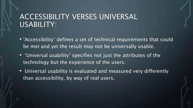 Universal usability | PPT
