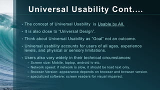Universal usability | PPT