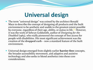 Universal usability | PPT