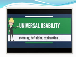 Universal usability | PPT