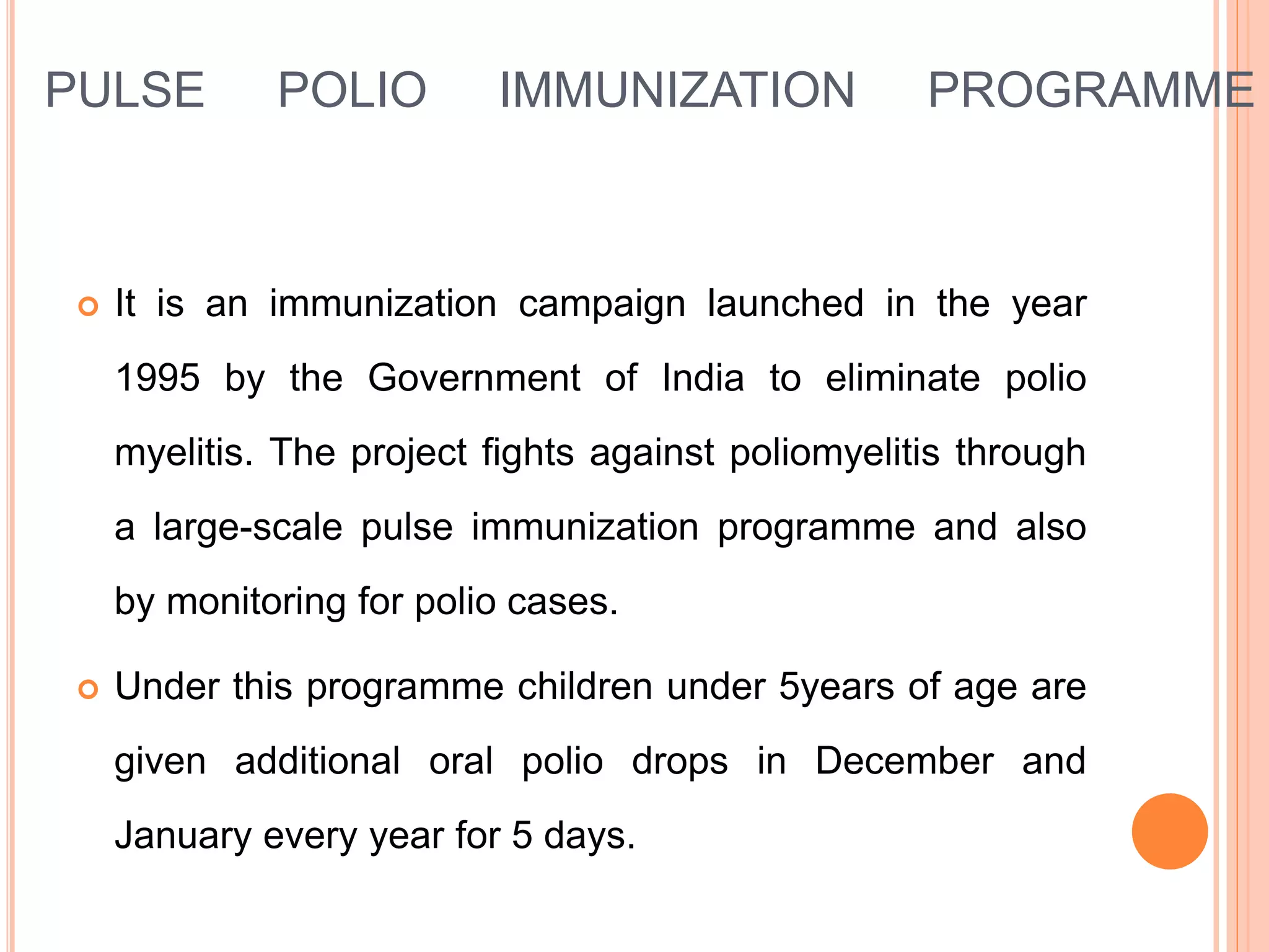 Universal vaccination programme | PPTX