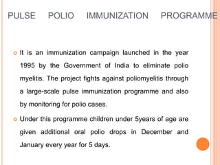 Universal vaccination programme | PPTX