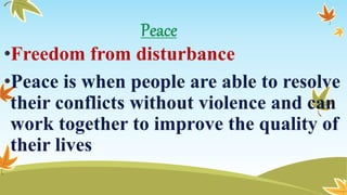 Universal values PowerPoint presentation | PPTX