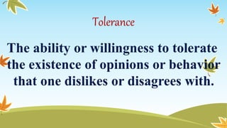 Universal values PowerPoint presentation | PPTX