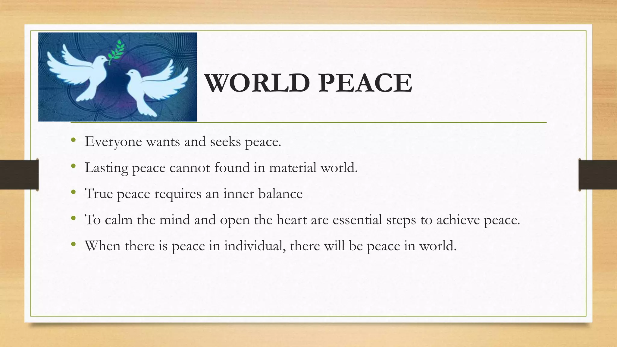 Universal values | PPTX