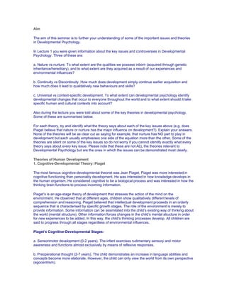 Universal vs conntext.specific develpment | DOC