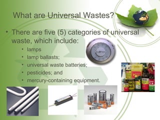 Universal Waste Training for healthier environment | PPT