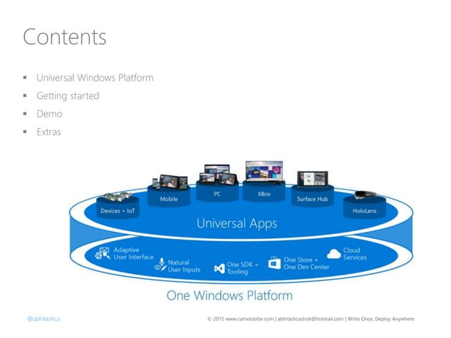 Universal Windows Platform Development in Windows 10 | PPT