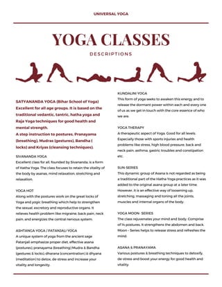 Universal yoga catalog 2016 | PDF