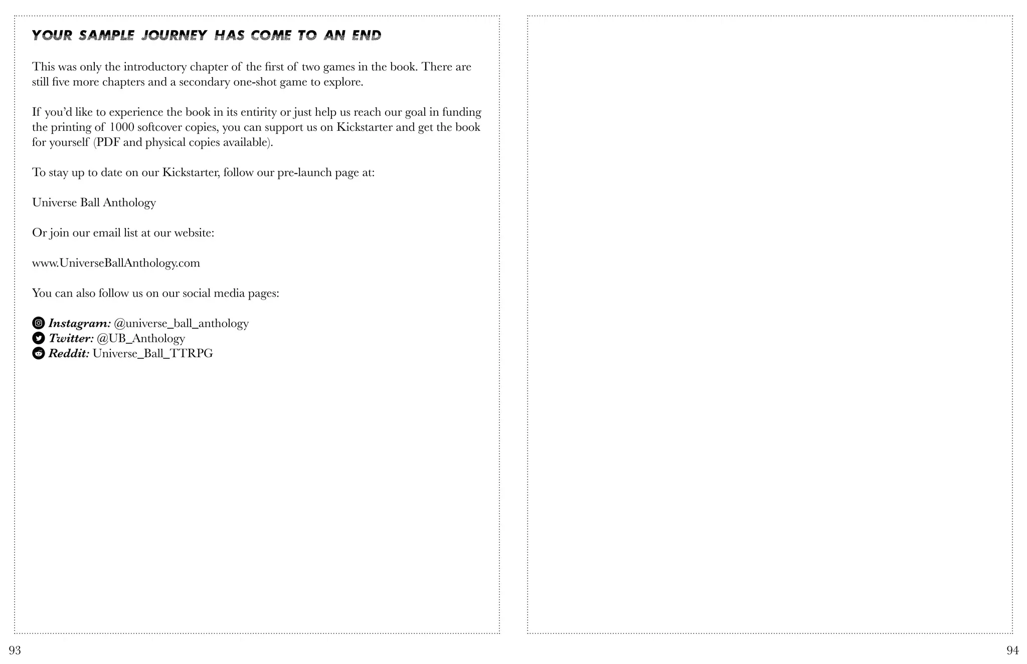 Universe Ball Anthology #1 (Sample) | PDF