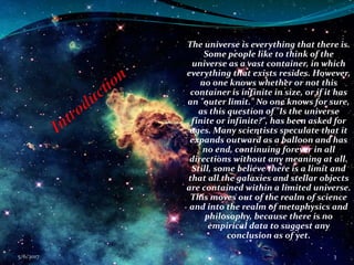 The Universe And Galaxies Powerpoint