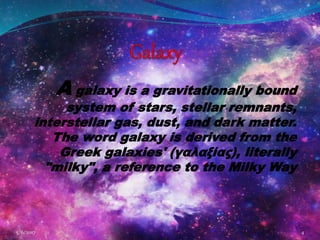 The Universe And Galaxies Powerpoint