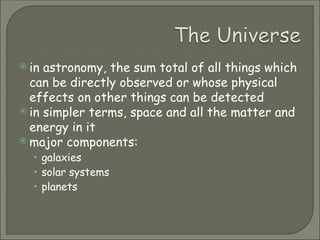 formation of galaxies and universe and its galaxies.ppt