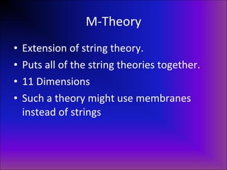 Universe Theories | PPT | Physics | Science