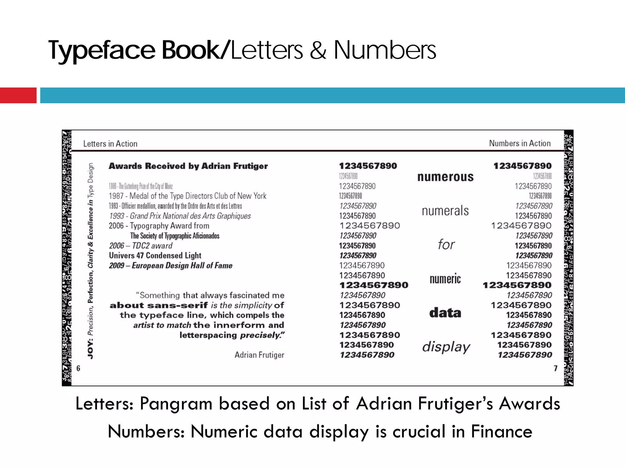 Univers Typography Book Presentation | PDF
