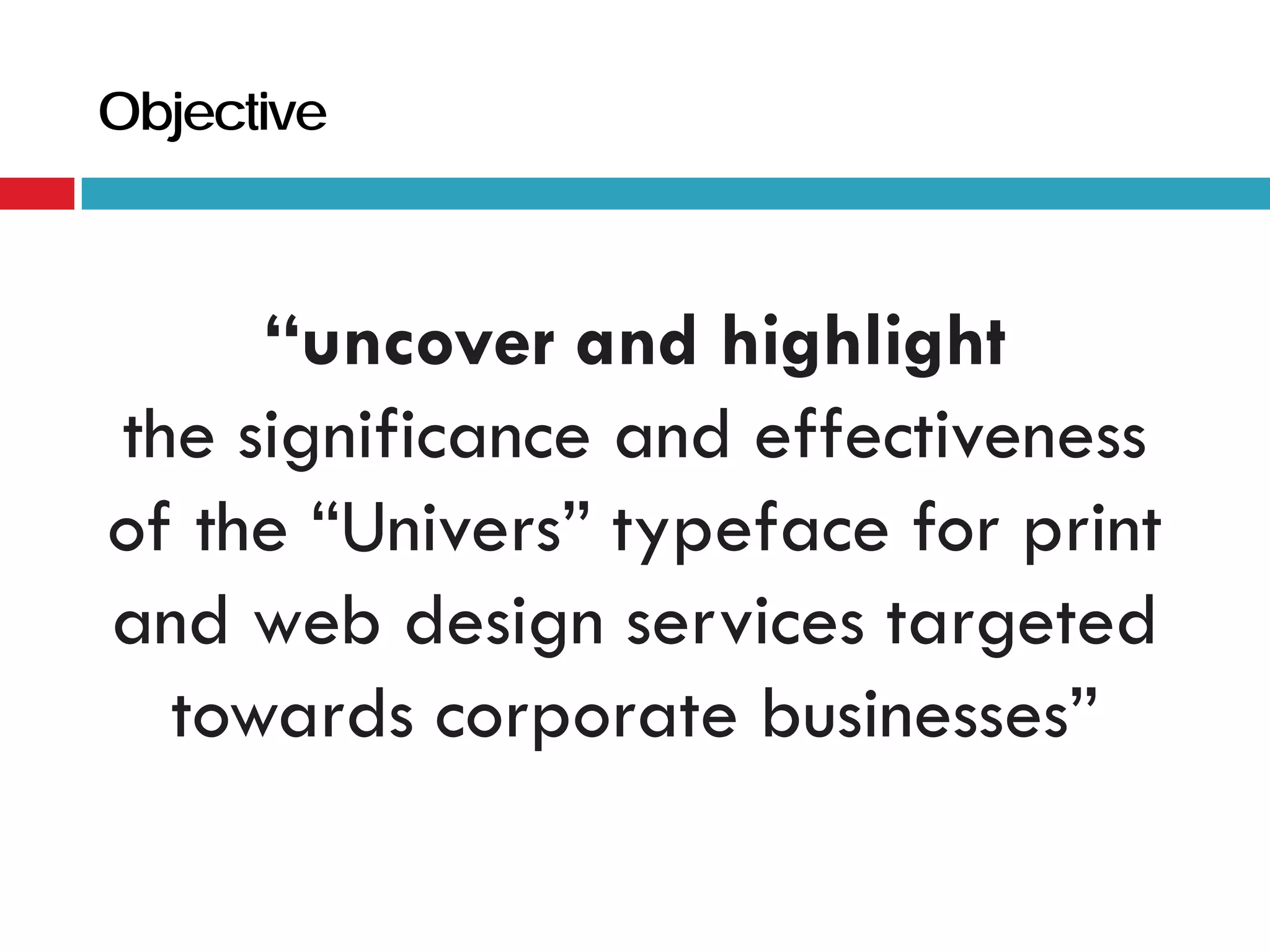 Univers Typography Book Presentation | PDF