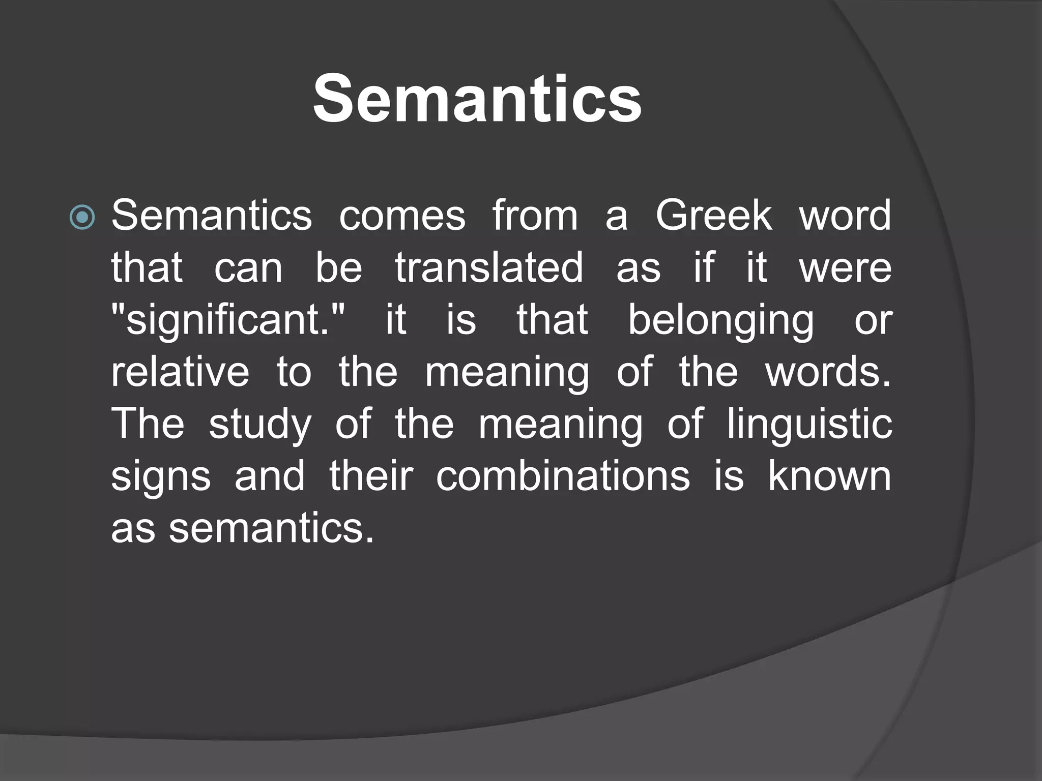 semantic and pragmatics | PPTX