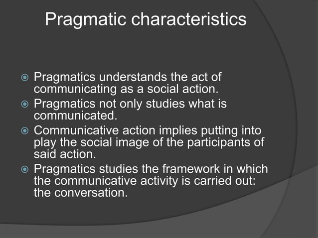 semantic and pragmatics | PPTX | Science