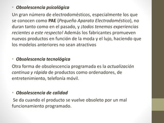 obsolescencia programada | PPTX