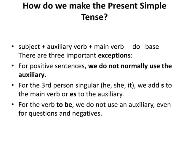 simple present | PPT