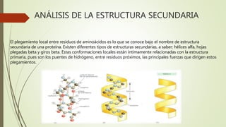 Conformación de una proteína | PPTX