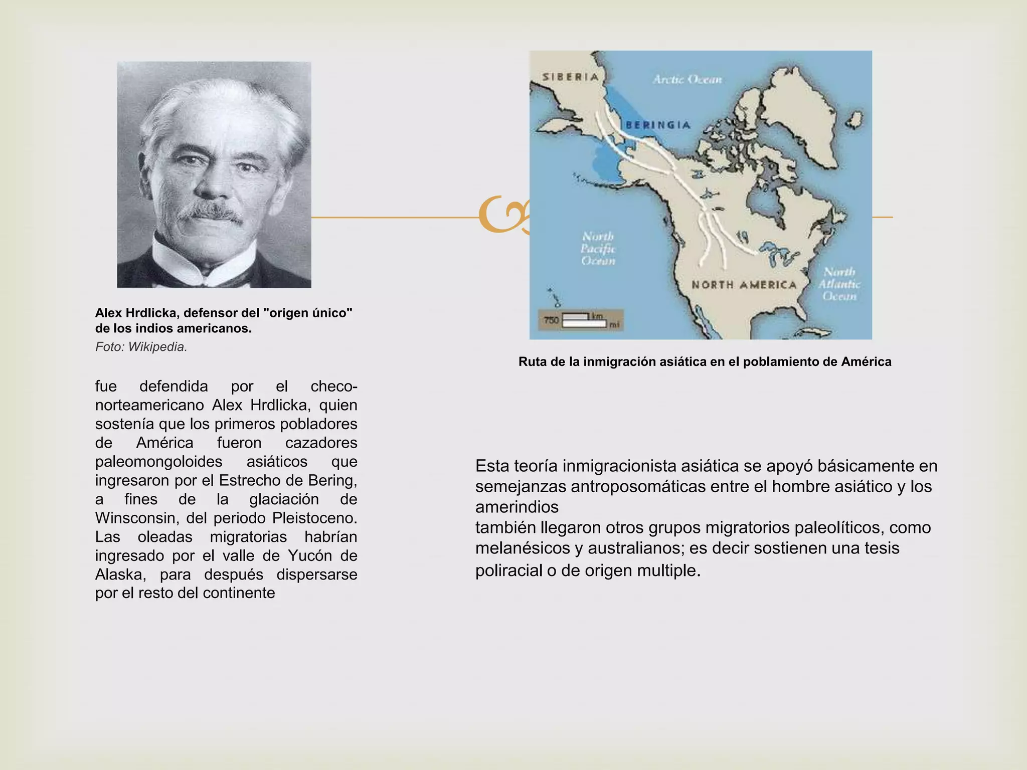 Teoria del Poblamiento en America | PPT