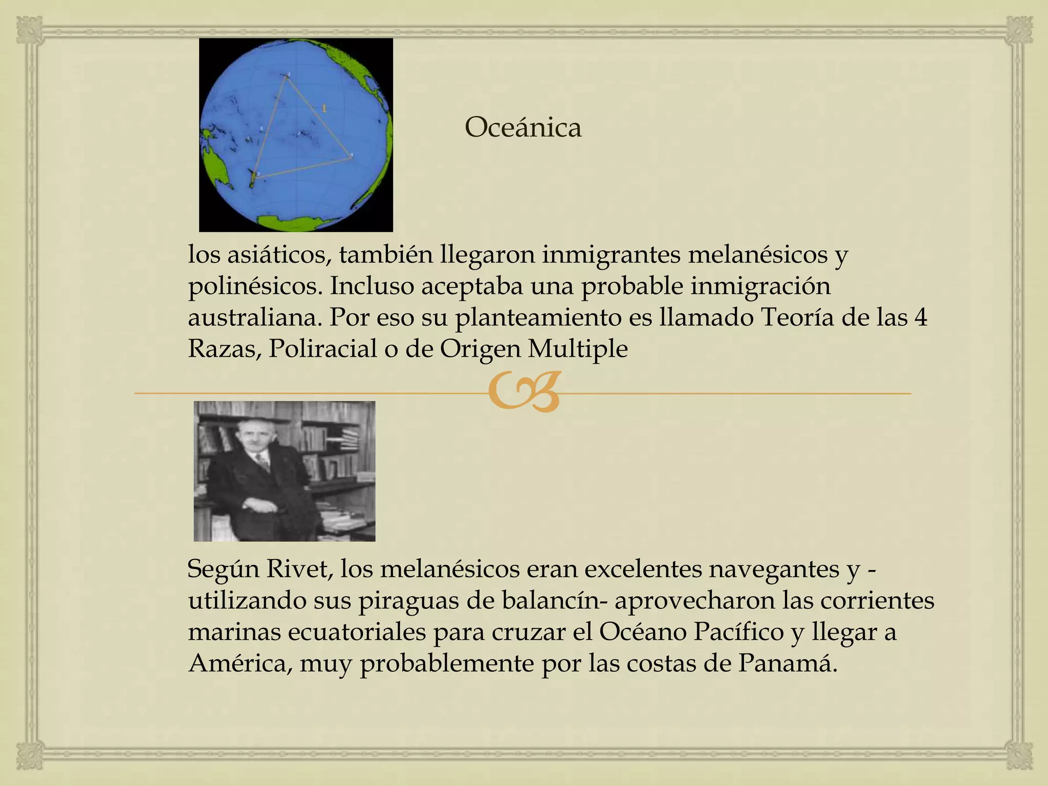 Teoria del Poblamiento en America | PPTX