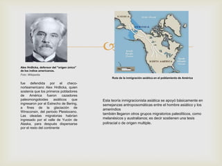 Teoria del Poblamiento en America | PPTX