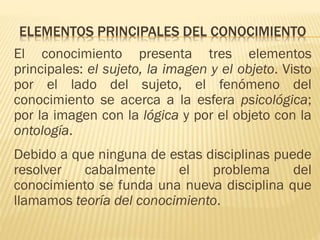 Teoría y Filosofía del Conocimiento_Universidad del magdalena | PPTX