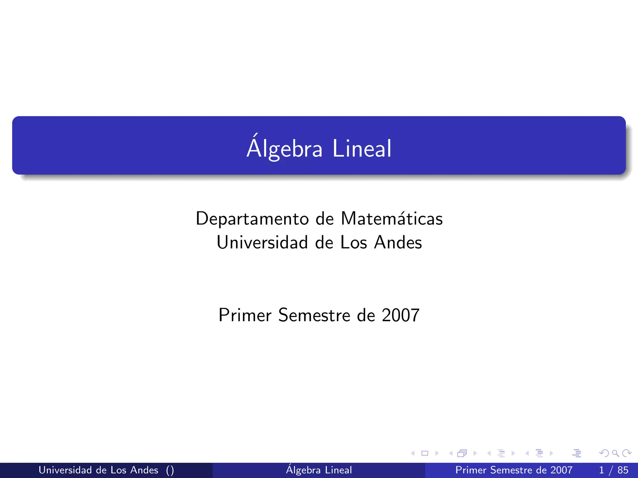 Algebra Lineal 1 Ppt